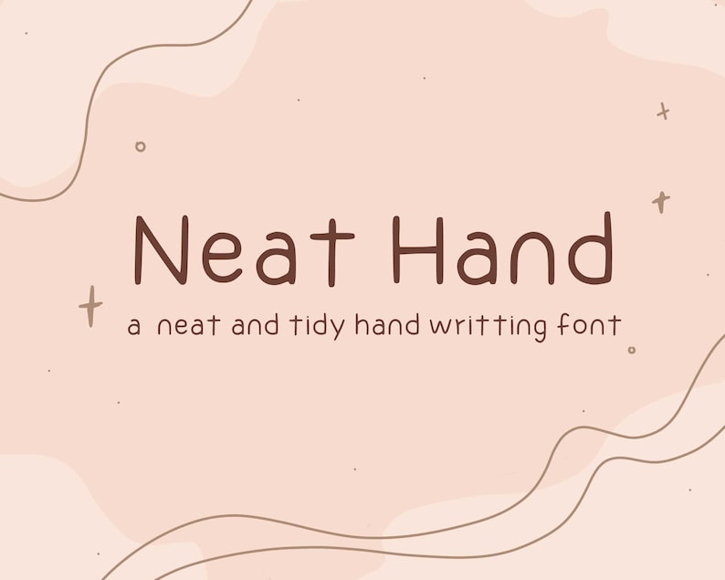 Neat Handwriting Font Goodnotes Font Cute Hand Written - Etsy