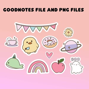 Cute Digital Stickers | Kawaii Goodnotes Stickers | Frog | Anime| Work ...