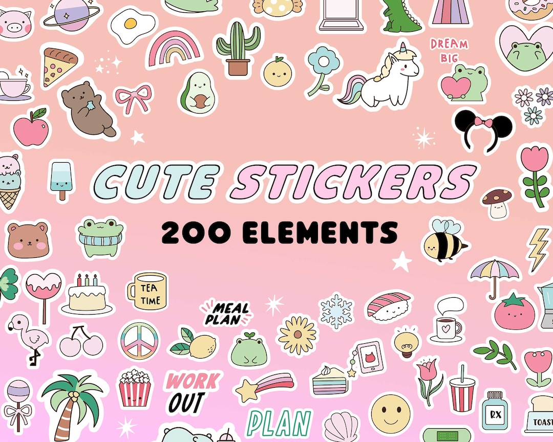 Cute Digital Stickers Kawaii Goodnotes Stickers Frog - Etsy