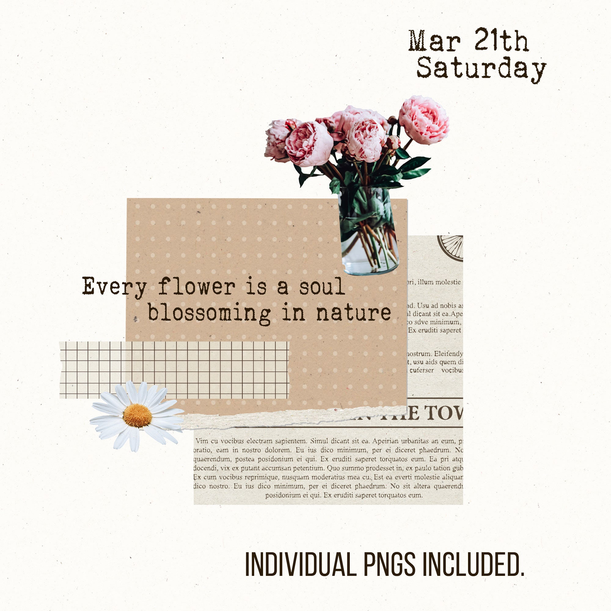 Flower Digital Stickers Floral Goodnotes Stickers Leaf | Etsy