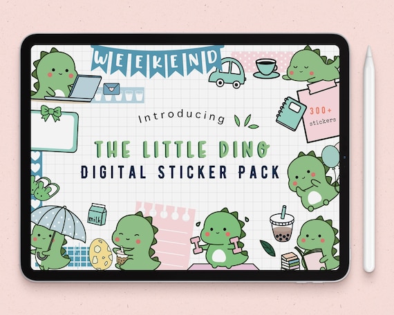 Dinosaur Emoti Goodnotes Stickers dino Digital Stickers Emoji | Etsy