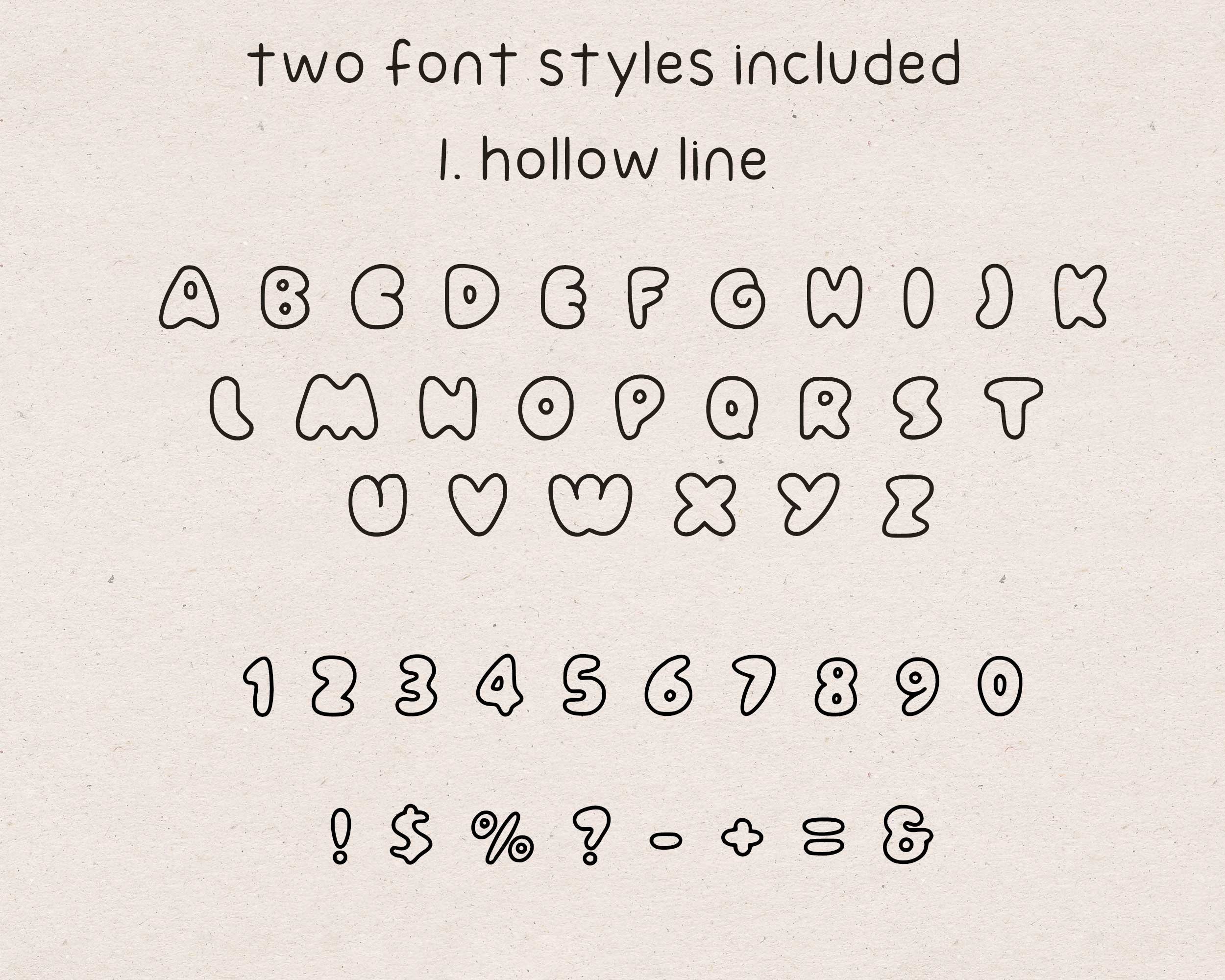 Boba Tea Font | Cute Goodnotes Font| Round Font | Hand Drawn Font ...