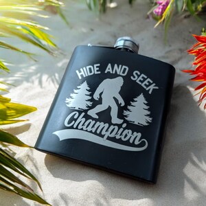 Camper's Companion - Bigfoot "hide and Seek Champion" Flask ...
