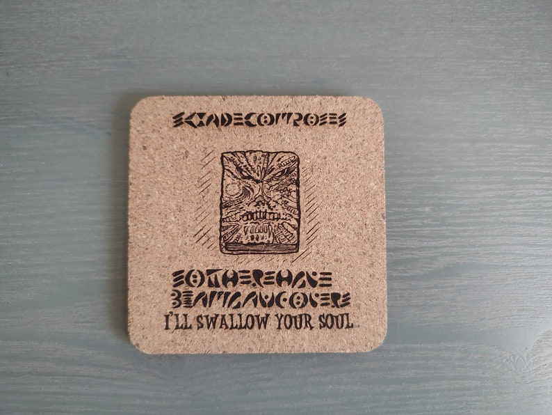 Evil Dead Necronomicon Cork Coaster Set | Halloween Gift / Ash Vs Evil ...