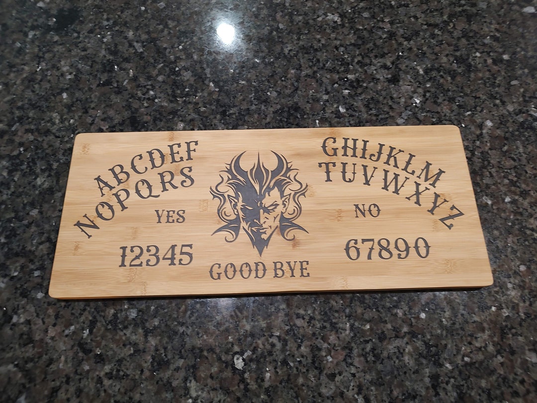 Customized Ouija Charcuterie Bamboo Board - Cheese & Spirits Serving ...