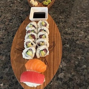 WASABI – Sushi Plate Wood. Unique Gifts for Sushi Lovers. Original ...