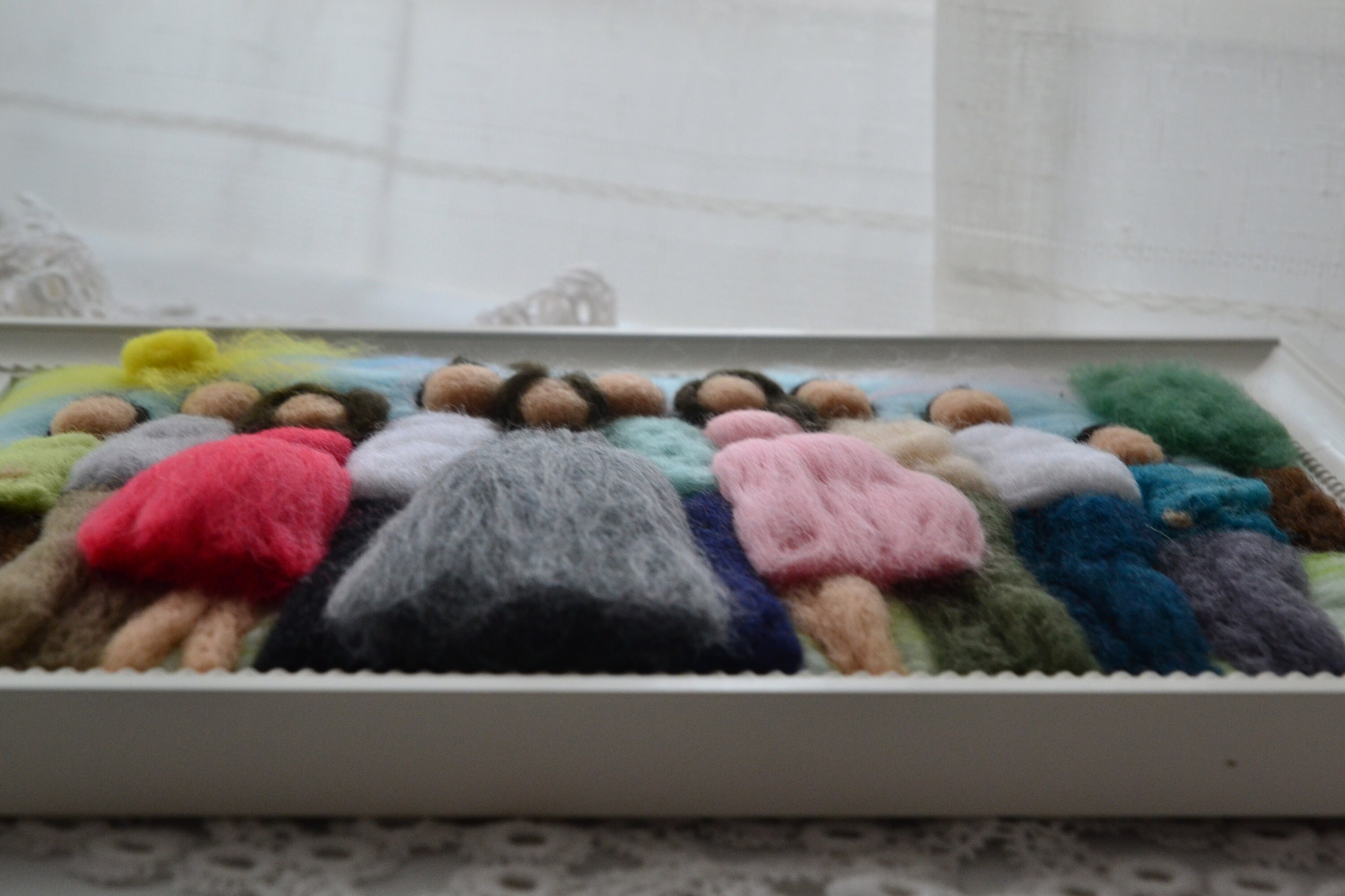 Needle felted custom wool family portrait custom portrait | Etsy