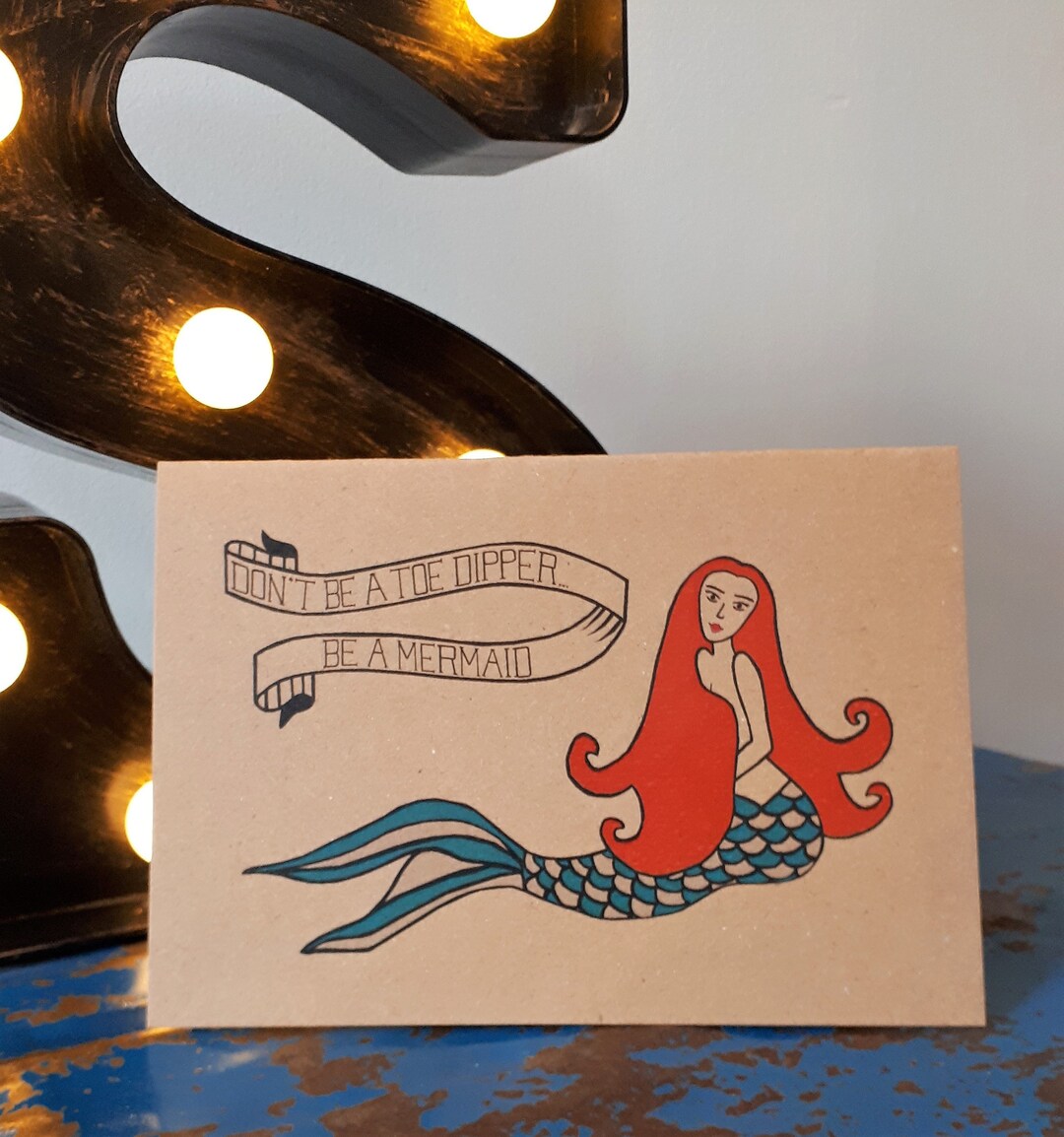 Mermaid Card - Card for Her - Card for Friend - Daughter Card ...