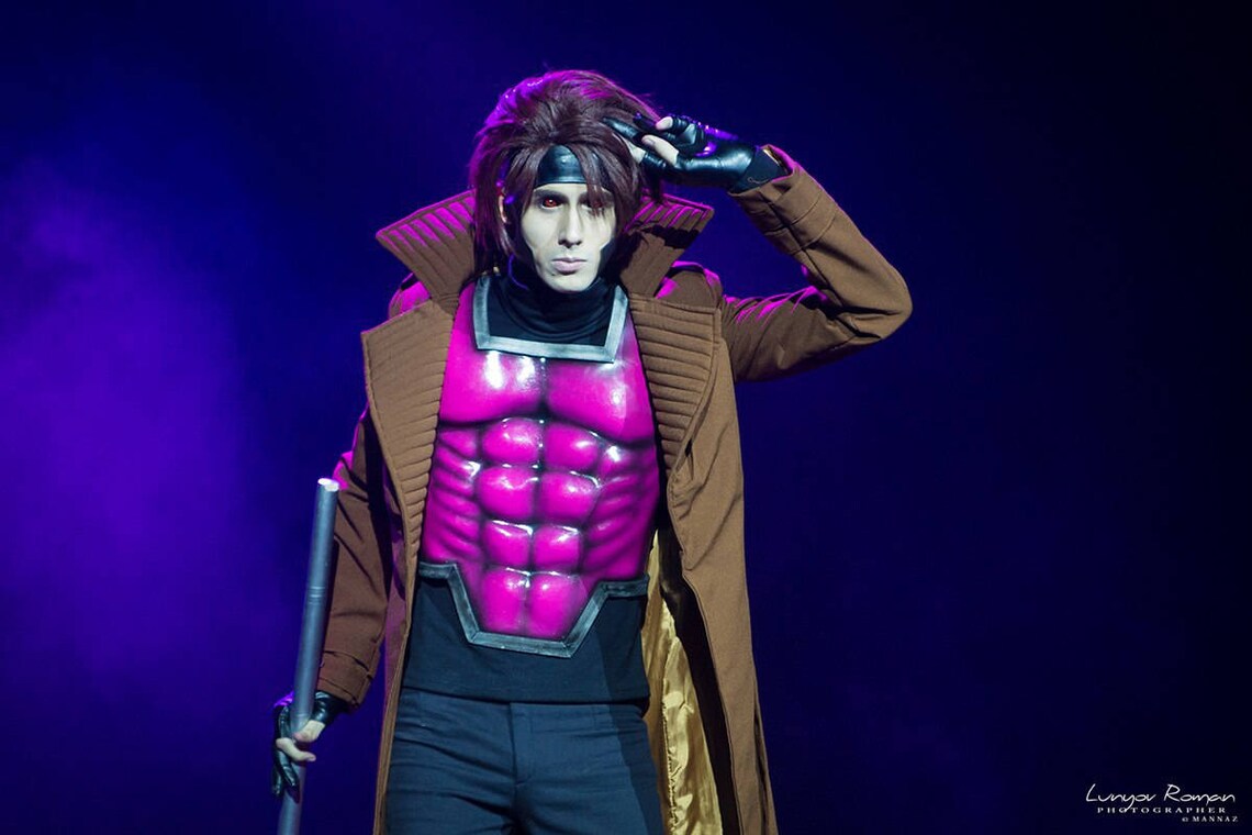 Comics Gambit Marvel X-men Cosplay Costume Parts | Etsy