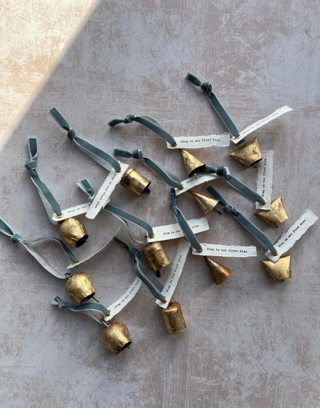 10 Wedding Bells • First Kiss Bells • Handmade Indian Cowbells Wedding ...