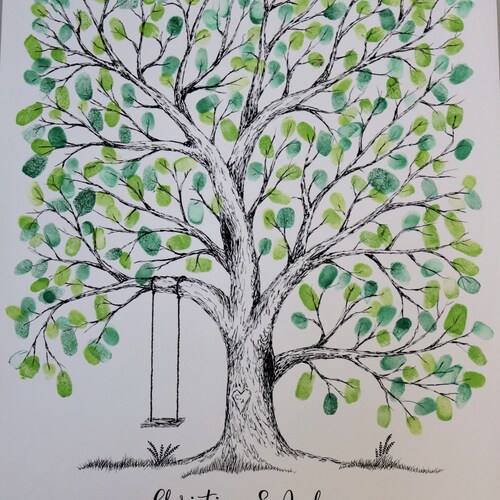 Signature Tree Guest Book Timeless Birch Wedding Guestbook - Etsy