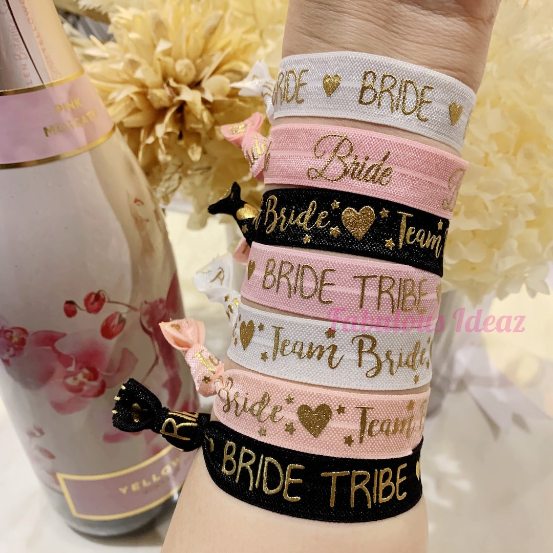 Team Bride Wristbands, Bride Tribe Wrist Band, Hen Party Wristbands ...