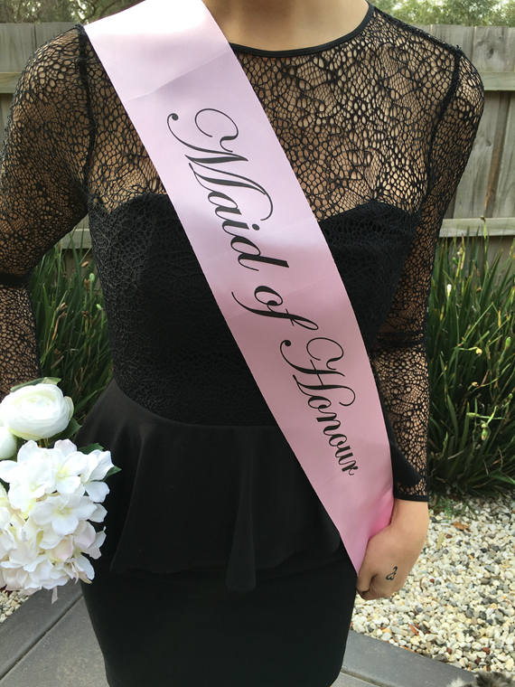 BABY PINK Hens Sash - Hen Sash - Bride to Be Sash - Bridal Shower ...
