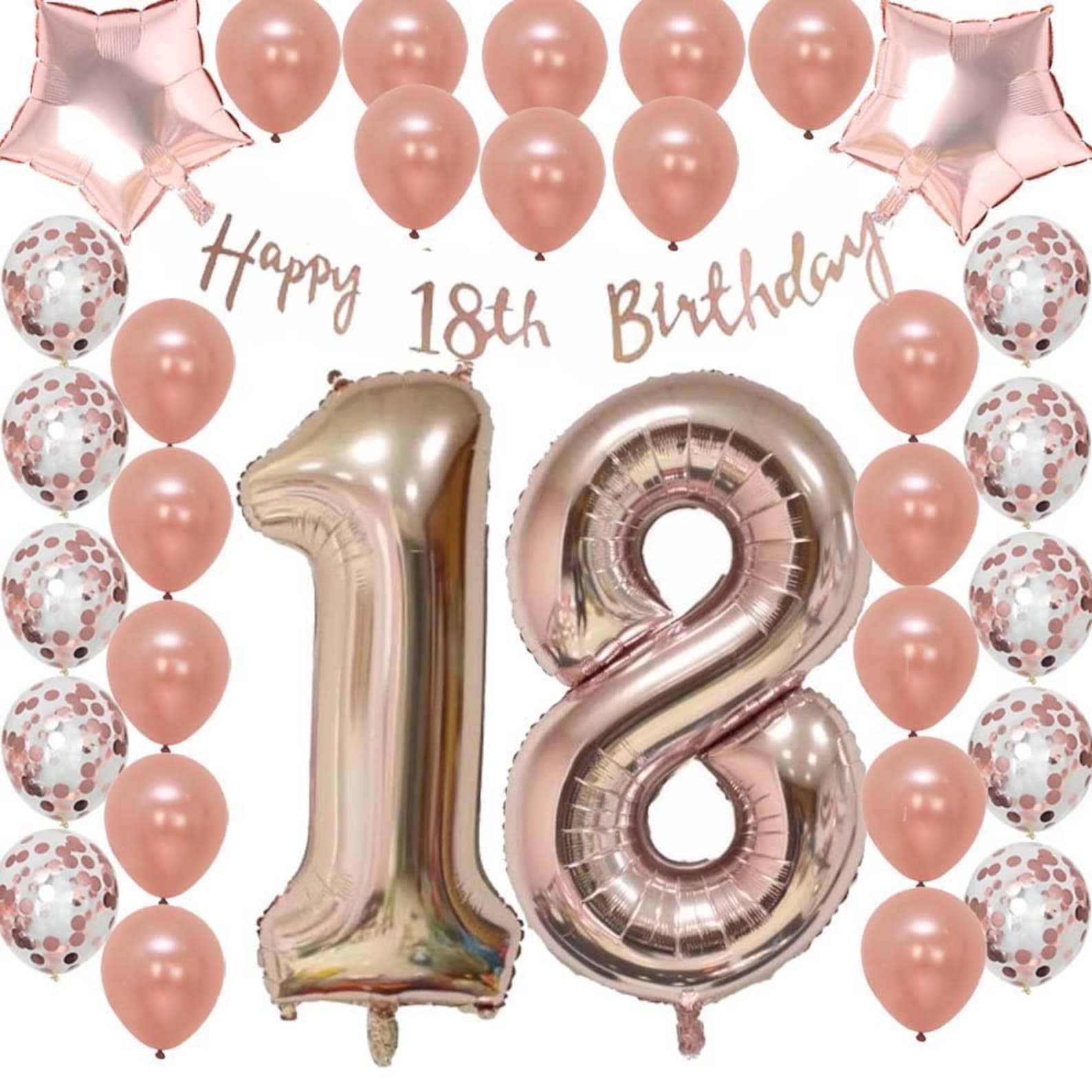 Ultimate 18th Rose Gold Eighteenth // Birthday Pack 18 Garland - Etsy ...
