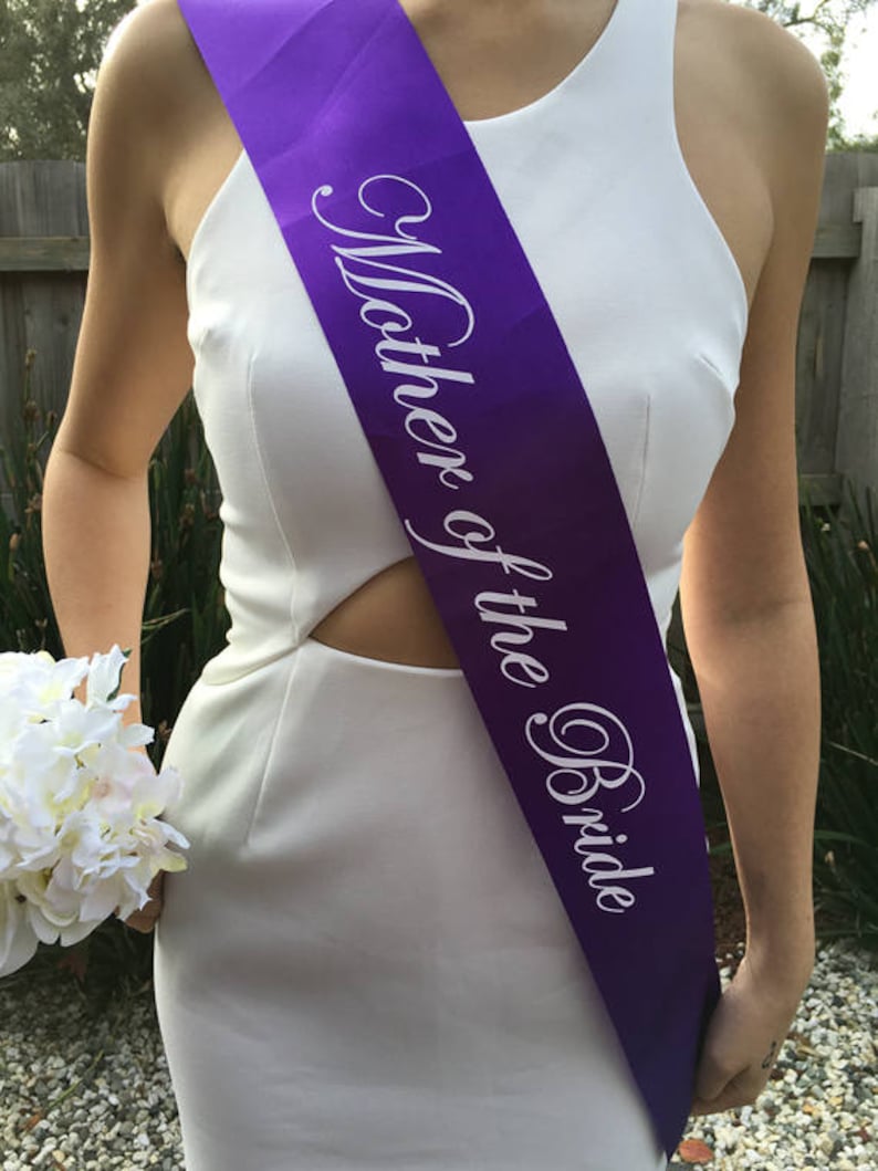 PURPLE Hens Sash - Hen Sash - Bride to Be Sash - Bridal Shower ...