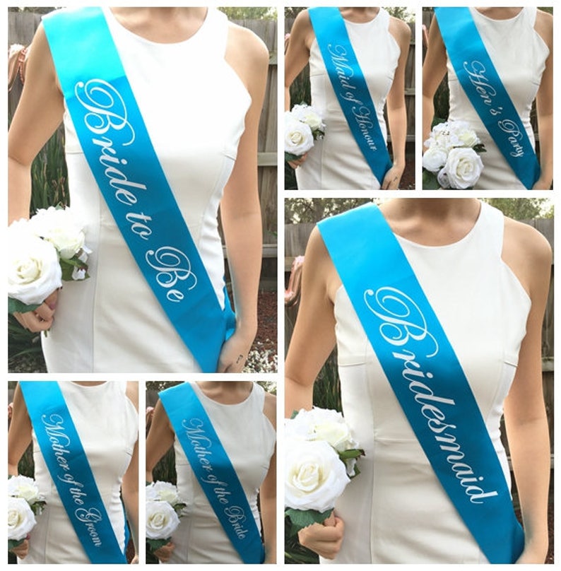 BABY BLUE Hens Sash Hen Sash Bride to Be Sash Bridal - Etsy
