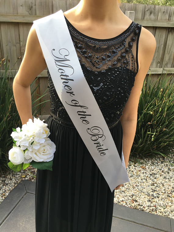 Silver Hens Sash - Hen Sash - Bride to Be Sash - Bridal Shower ...