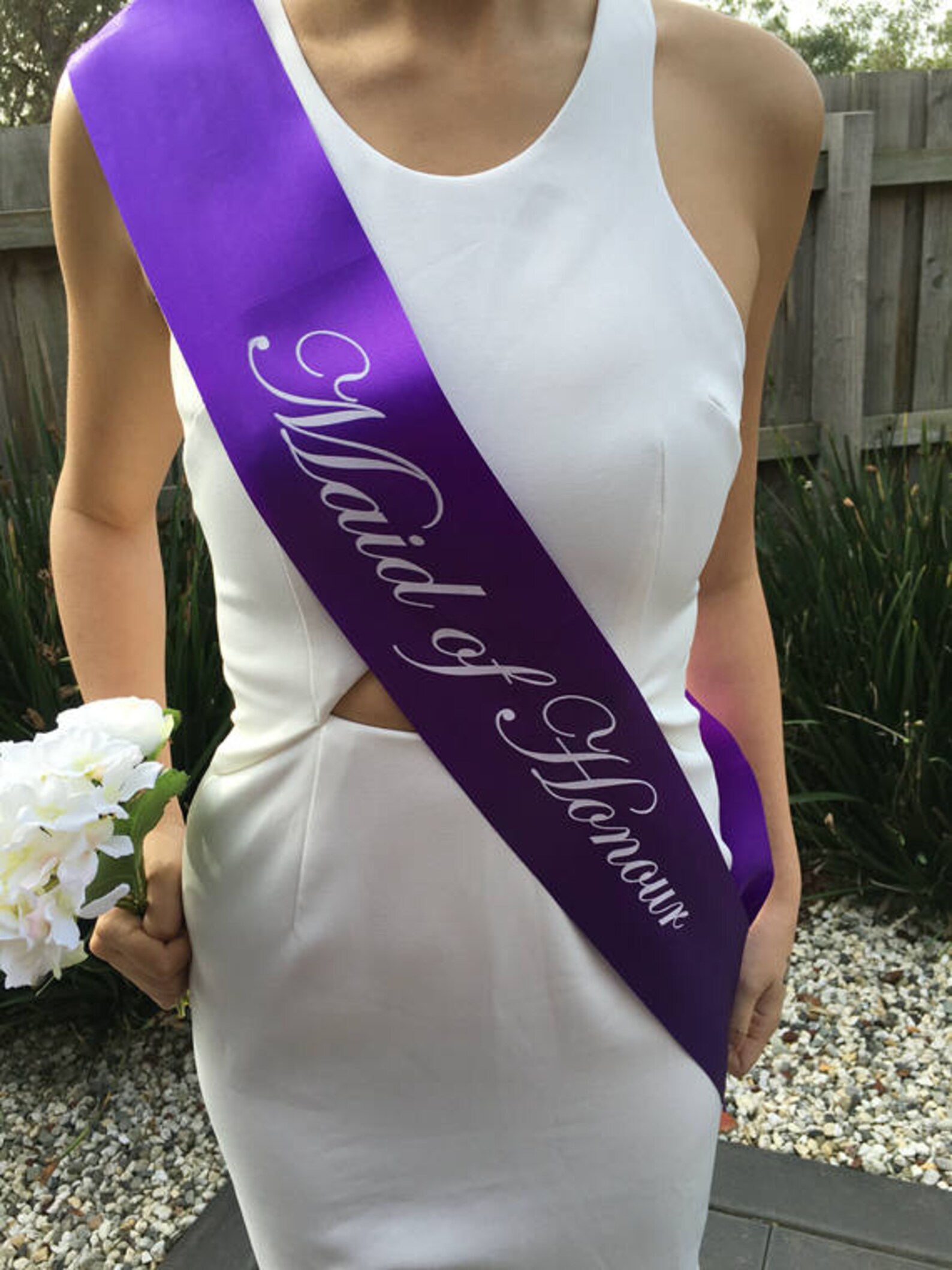 PURPLE Hens Sash Hen Sash Bride to Be Sash Bridal Shower Engagement Hen ...