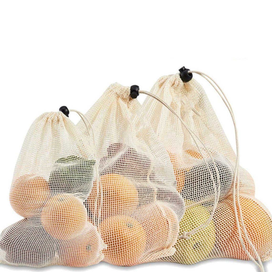 Organic Cotton Mesh Produce Bags for Food Storage Grocery - Etsy