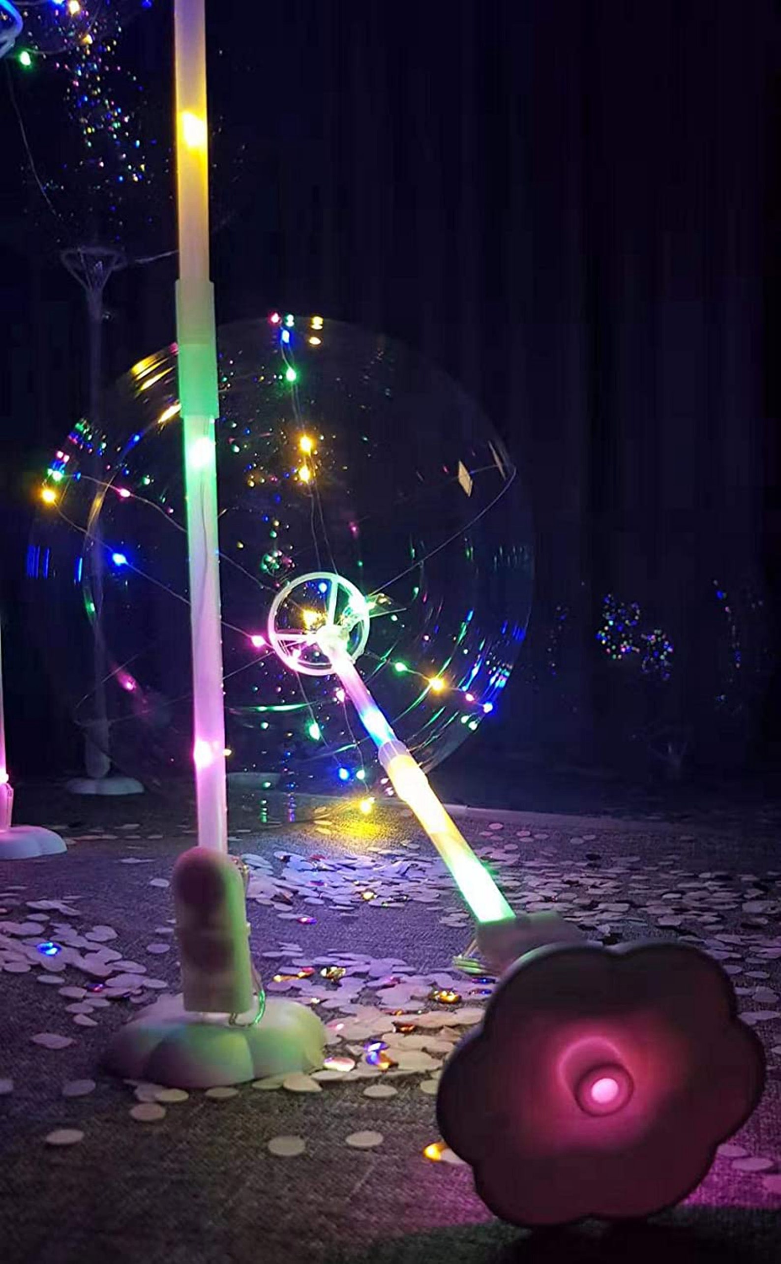 5 Pack LED String Light BOBO Balloons Kit With Stand and Base | Etsy