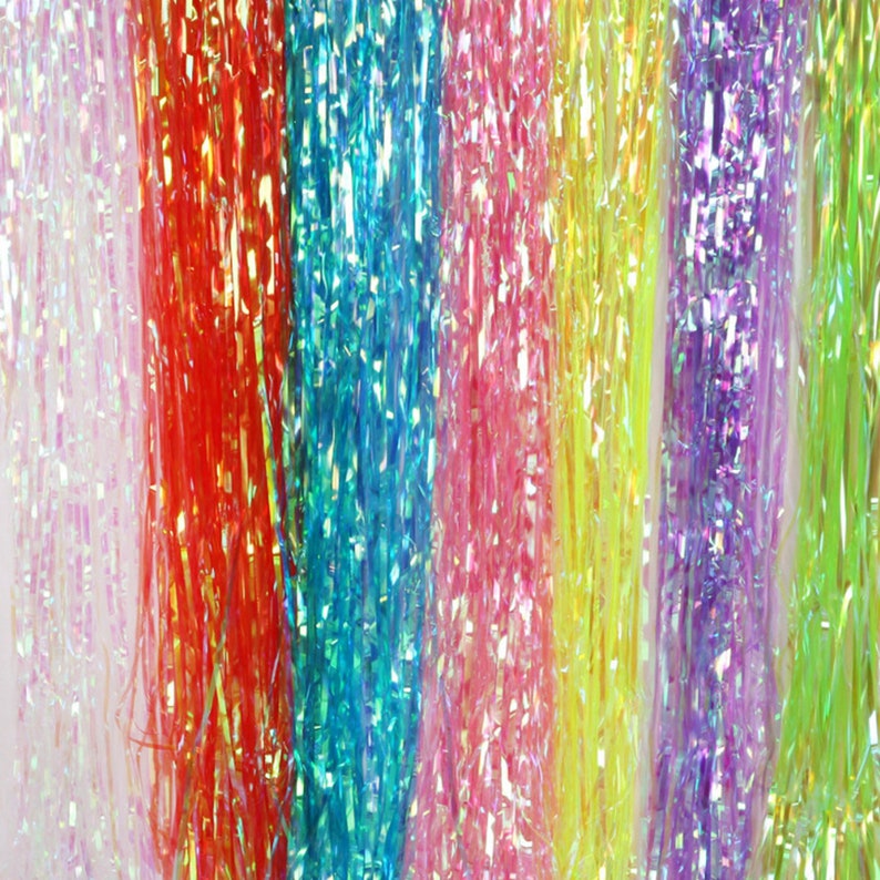 Candy Clear Tinsel Curtain Party Backdrop Event Decor Tassells | Etsy