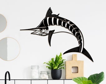Marlin Stencil | Etsy