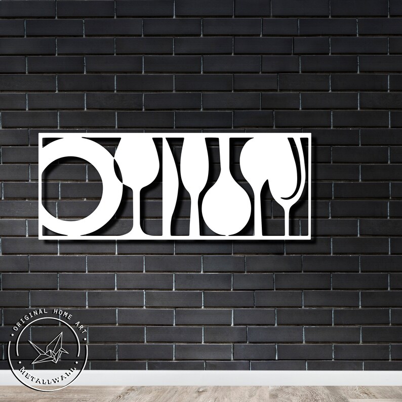 Metal Wall Art Kitchen wall signs Metal Letters Metal Wall | Etsy