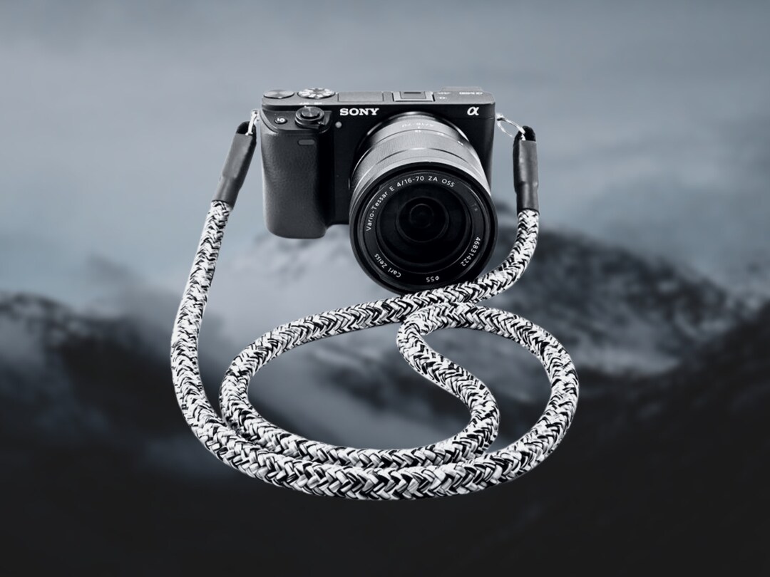 Camera Strap DSLR Black and White Camera Strap Paracord Universal ...
