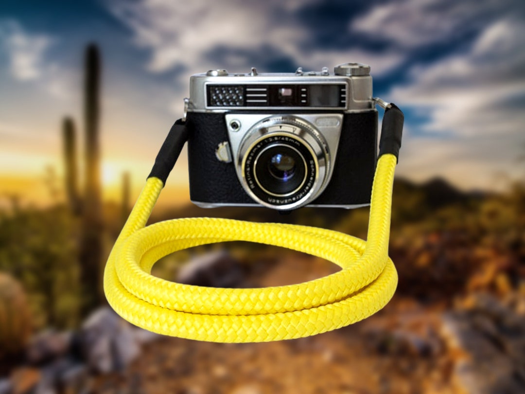 Camera Strap DSLR Yellow Camera Strap Paracord Universal Camera Strap ...