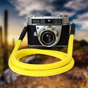 Camera Strap DSLR Yellow Camera Strap Paracord Universal Camera Strap ...