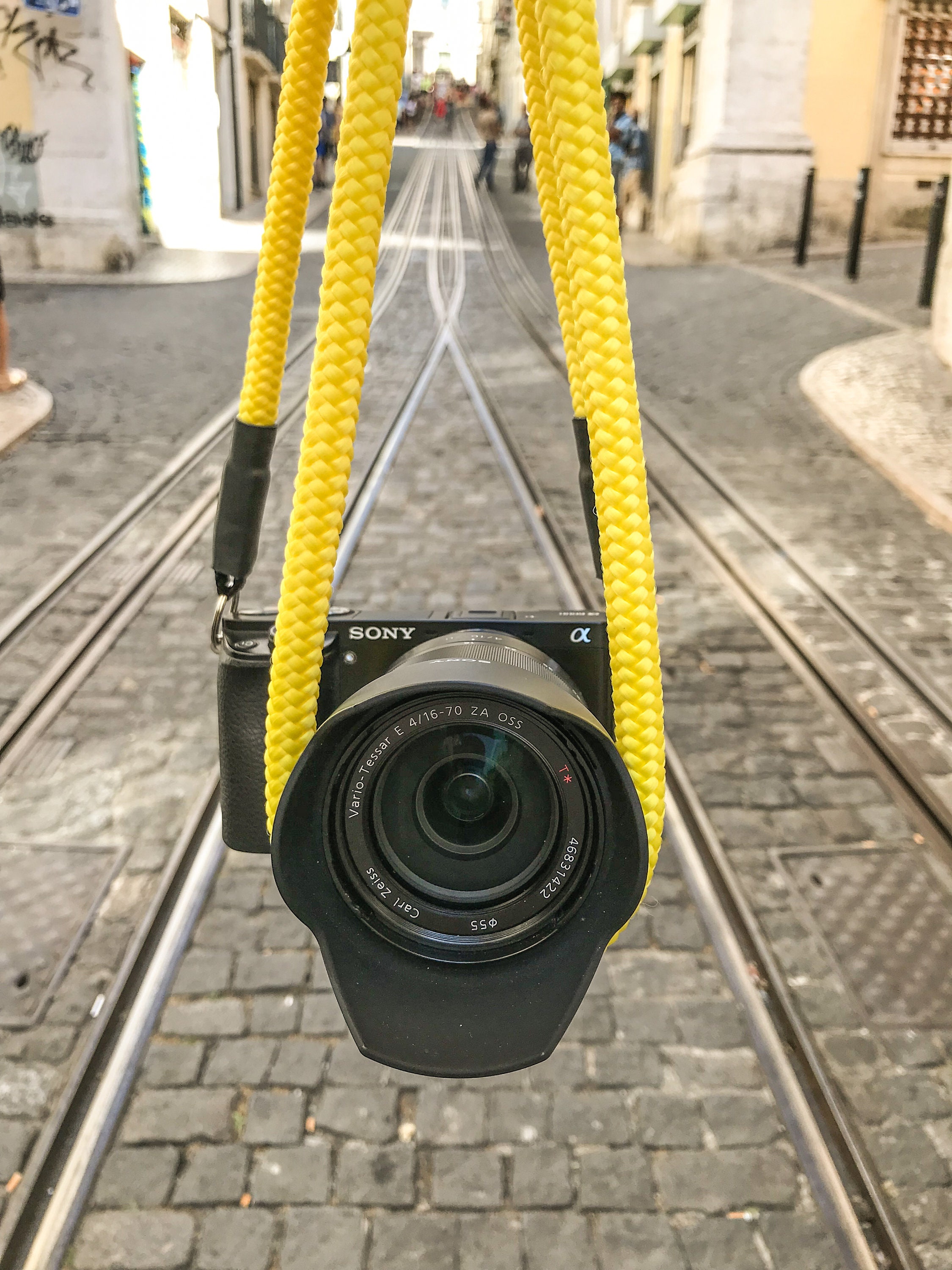 Camera strap DSLR yellow camera strap paracord universal | Etsy