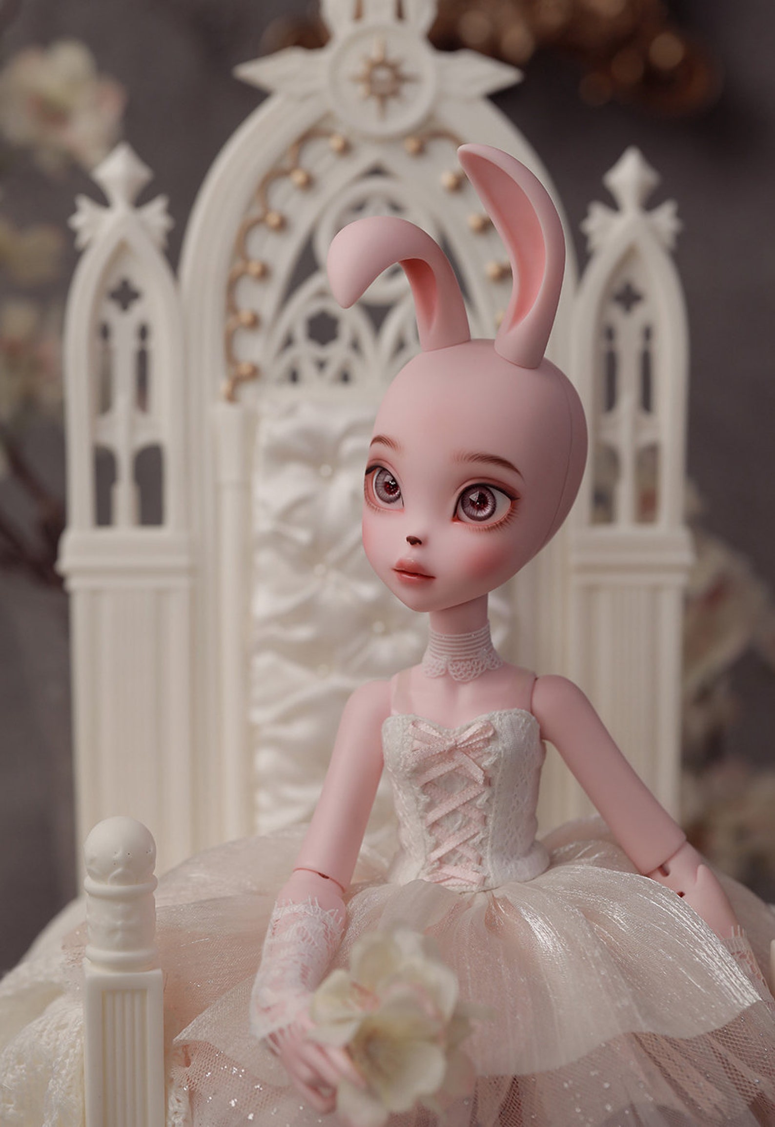 1/4 BJD Doll Cute Bunny Girl Ball Jointed Doll - Etsy