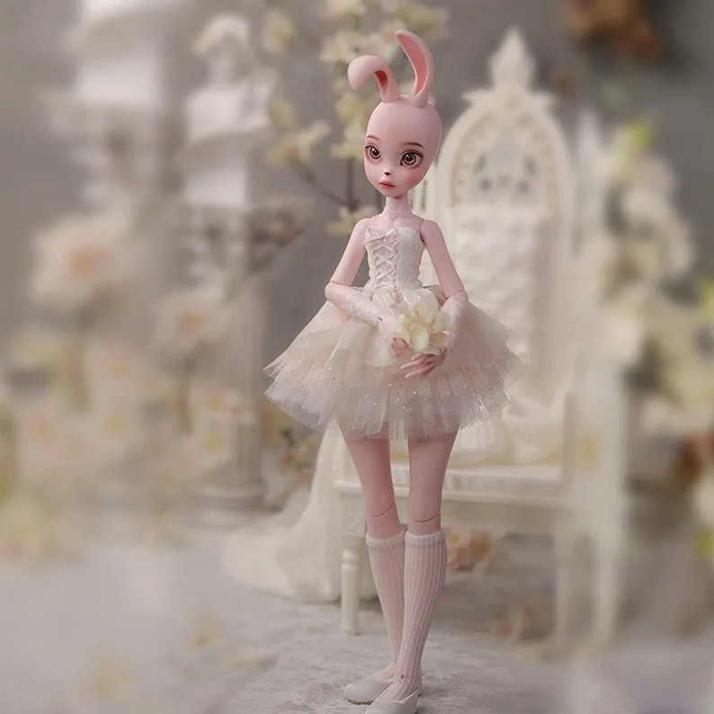 1/4 BJD Doll Cute Bunny Girl Ball Jointed Doll - Etsy