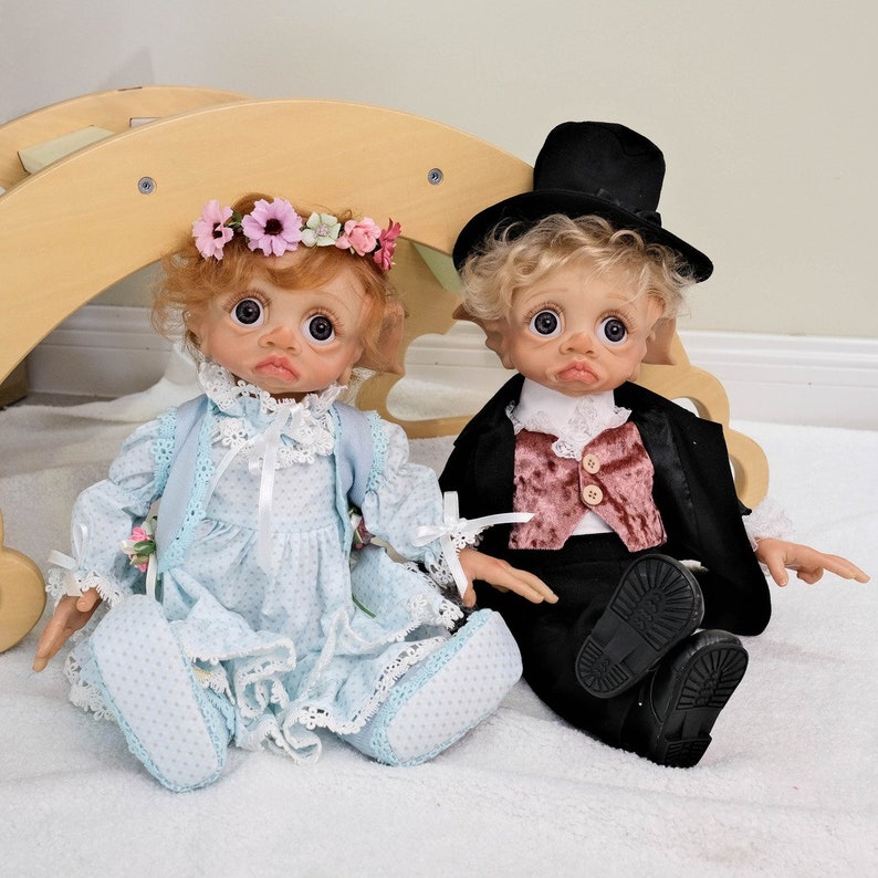 Elf Reborn Doll 17 Inch Reborn Blank Reborn Baby Dolls Newborn Weighted ...