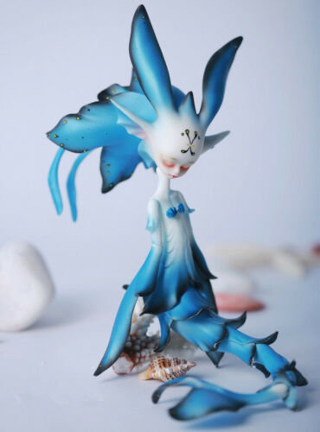 Mermaid Doll 1/6 BJD Fantasy Doll Handmade Art Doll for Collection Crap ...