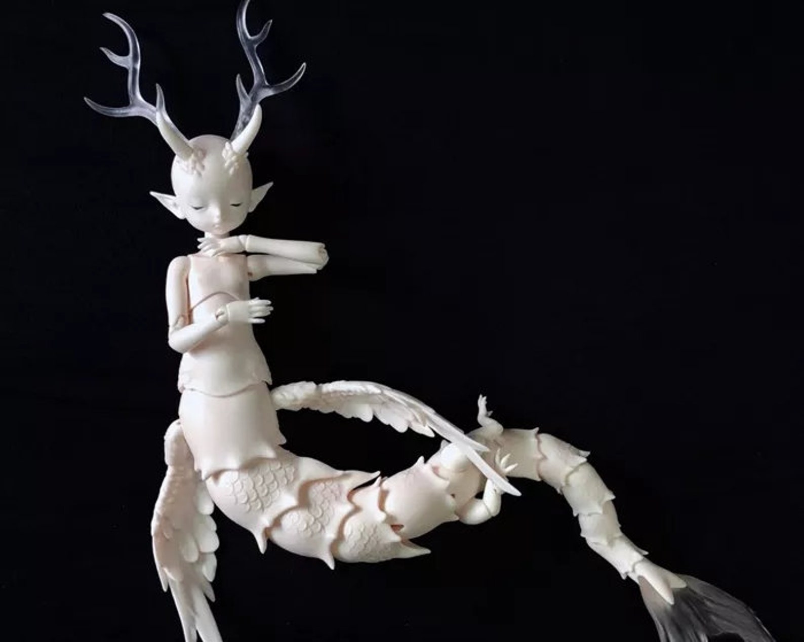 Mermaid Bjd Doll 1/4 Ball Jointed Resin Doll Blank Doll - Etsy