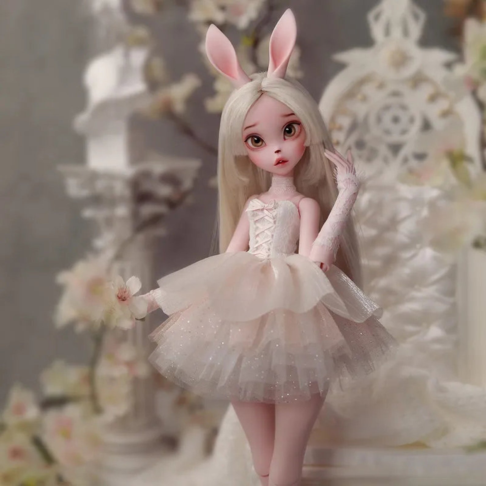 1/4 BJD Doll Cute Bunny Girl Ball Jointed Doll - Etsy