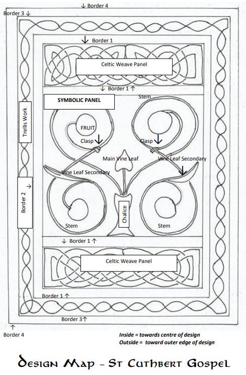 St Cuthbert's Gospel Pattern and Instructions Instant Download PDF - Etsy