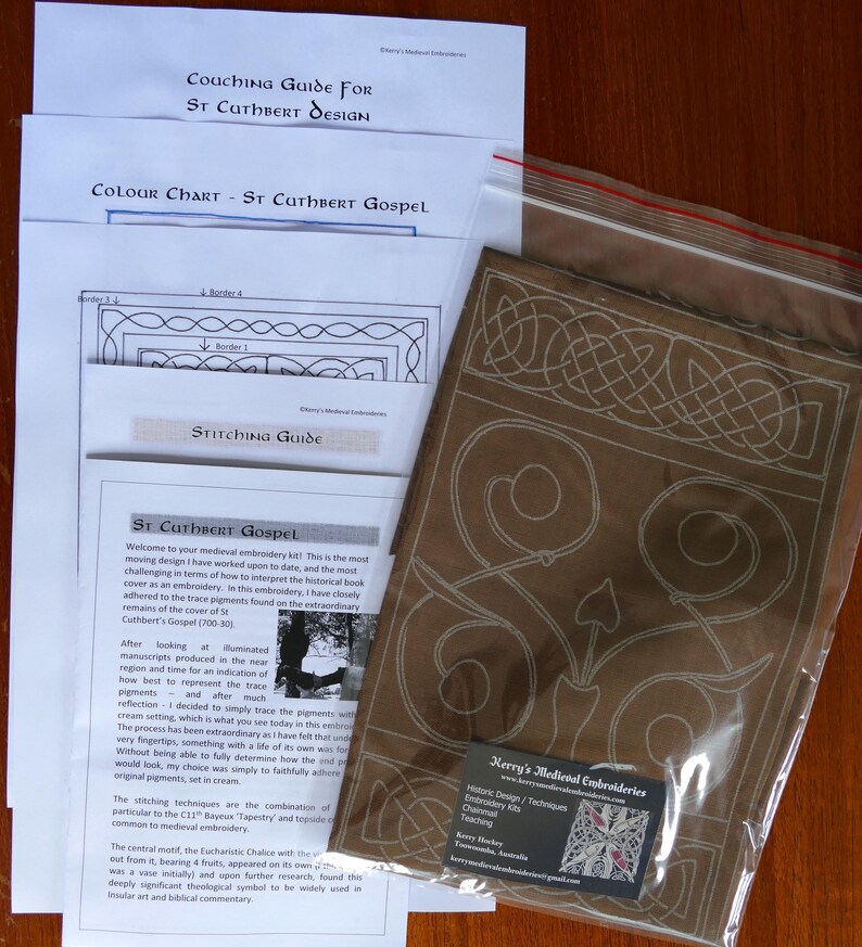 CLEARANCE Medieval Embroidery Kit - St Cuthbert Gospel - Etsy