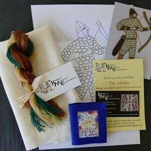 The Archer - Medieval Embroidery Kit - Etsy