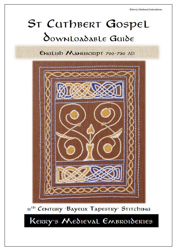 St Cuthbert's Gospel Pattern and Instructions Instant Download PDF - Etsy