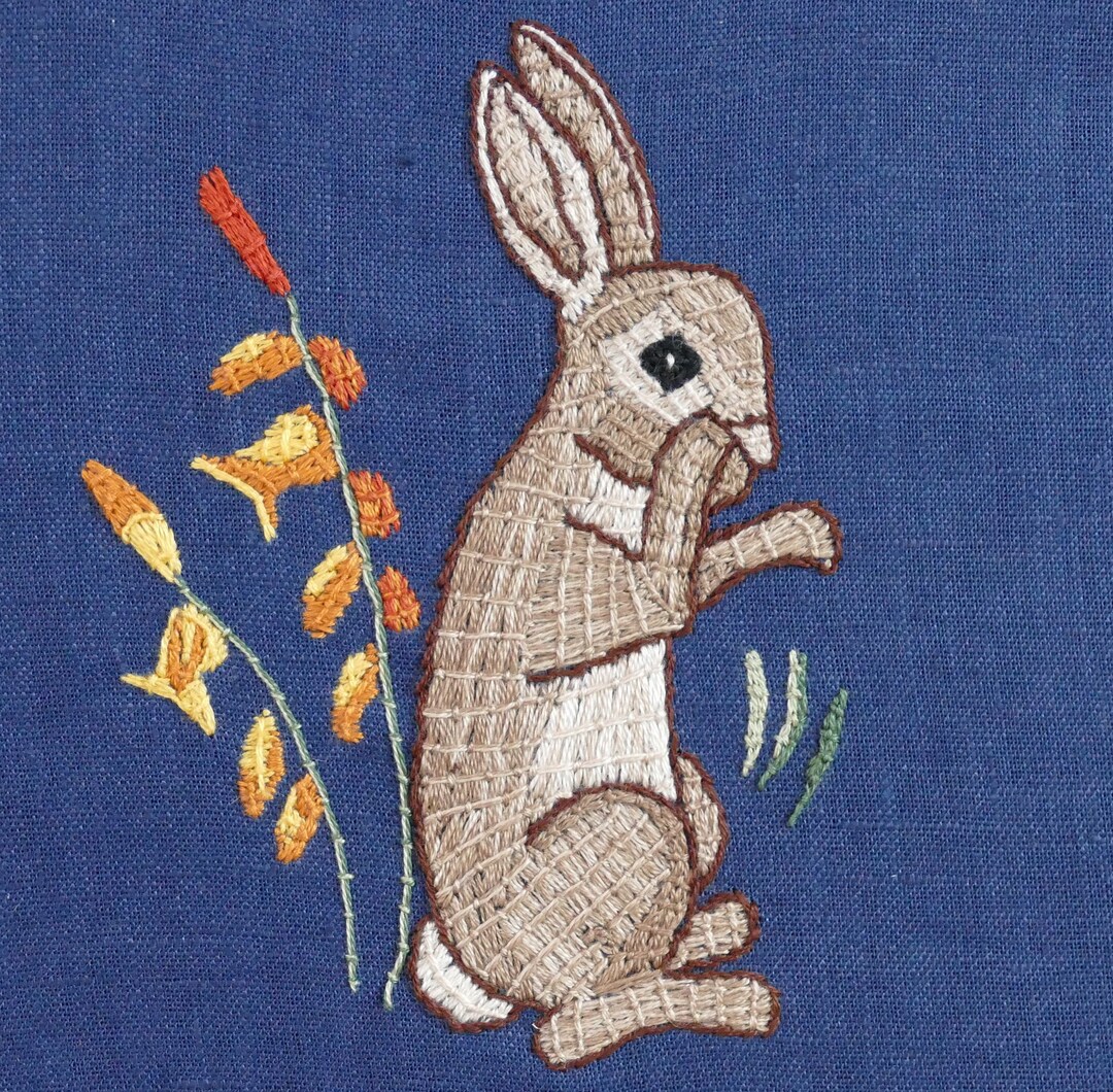 Medieval Rabbit PDF - Embroidery Pattern and Instructions - Etsy