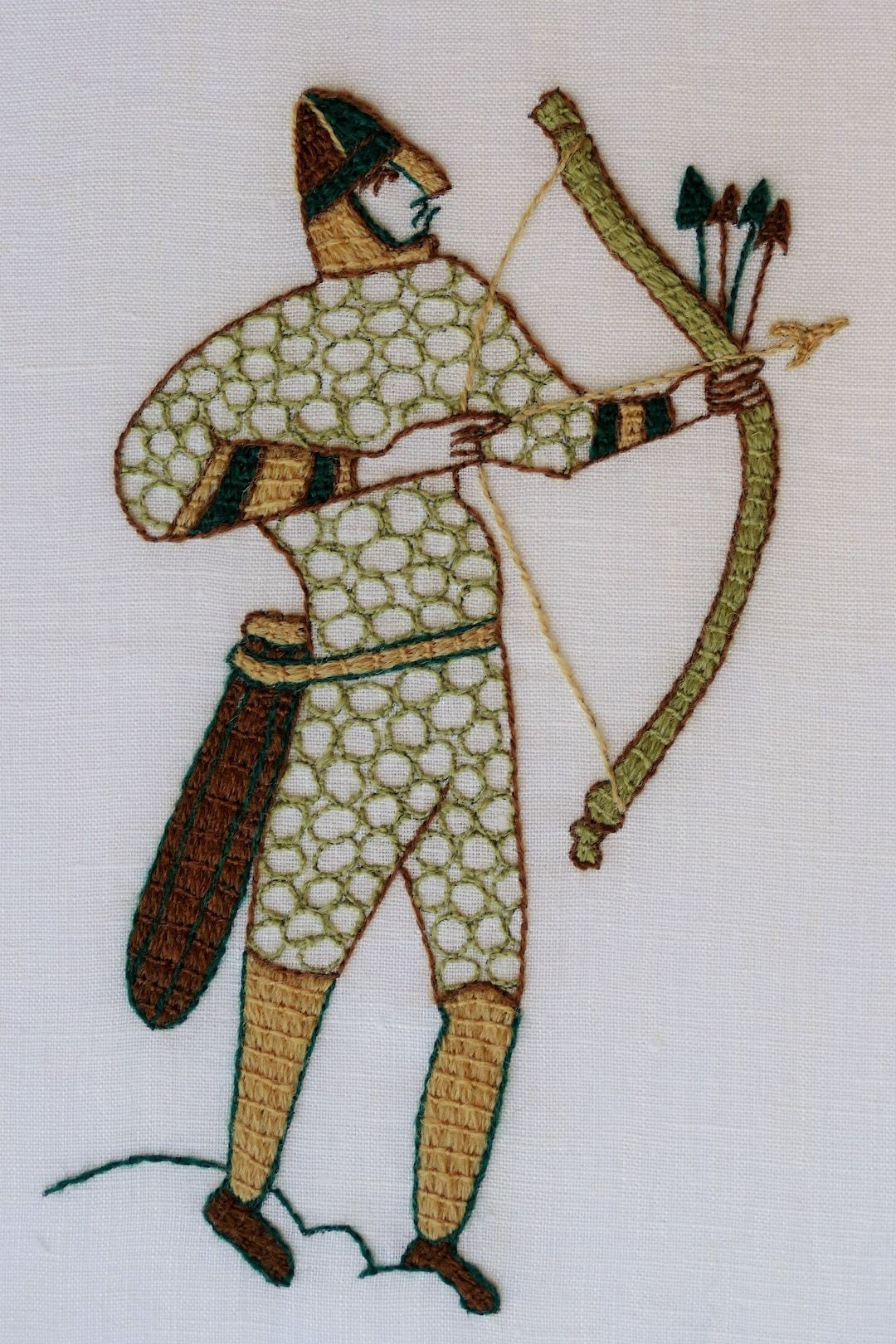 The Archer - Medieval Embroidery Kit - Etsy