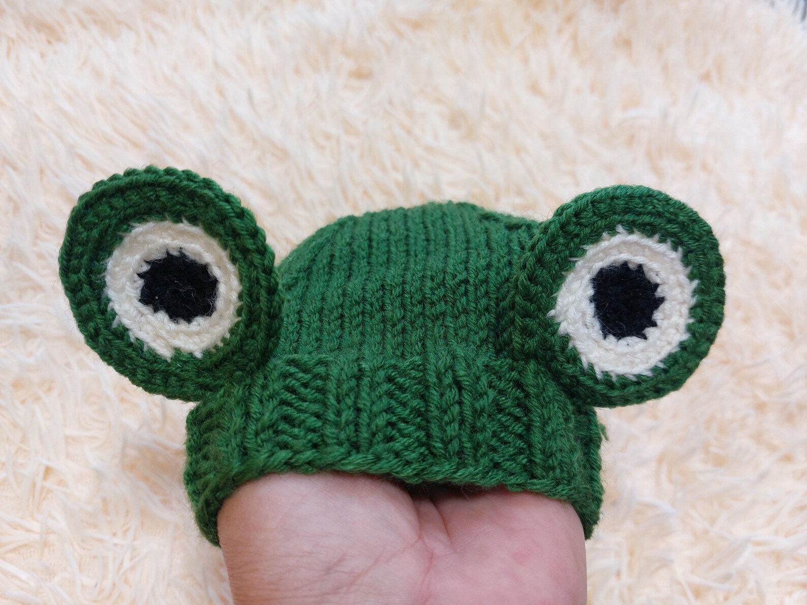 Crocheted Wool Blend Frog Hat for Pet Costume - Dog Photo Prop - Etsy