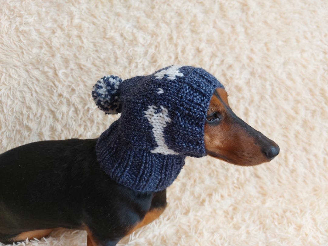 Bones Dog Hat Pompom, Designer Pet Party Clothes Outfit, Warm Winter ...
