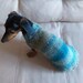 Warm Coat for Wiener Dog, Miniature Dachshund Knitted Jumper, Dachshund ...