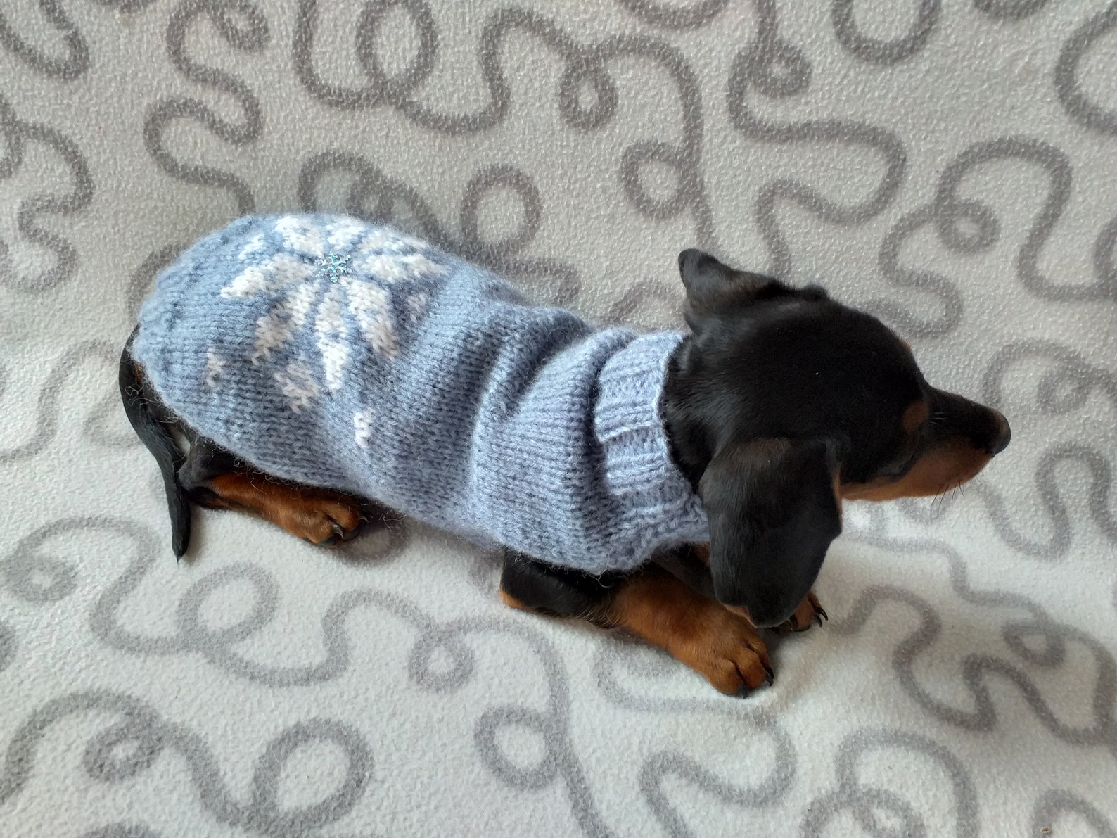 Christmas Sweater With Snowflake for Dogs Sweater Snowflake - Etsy