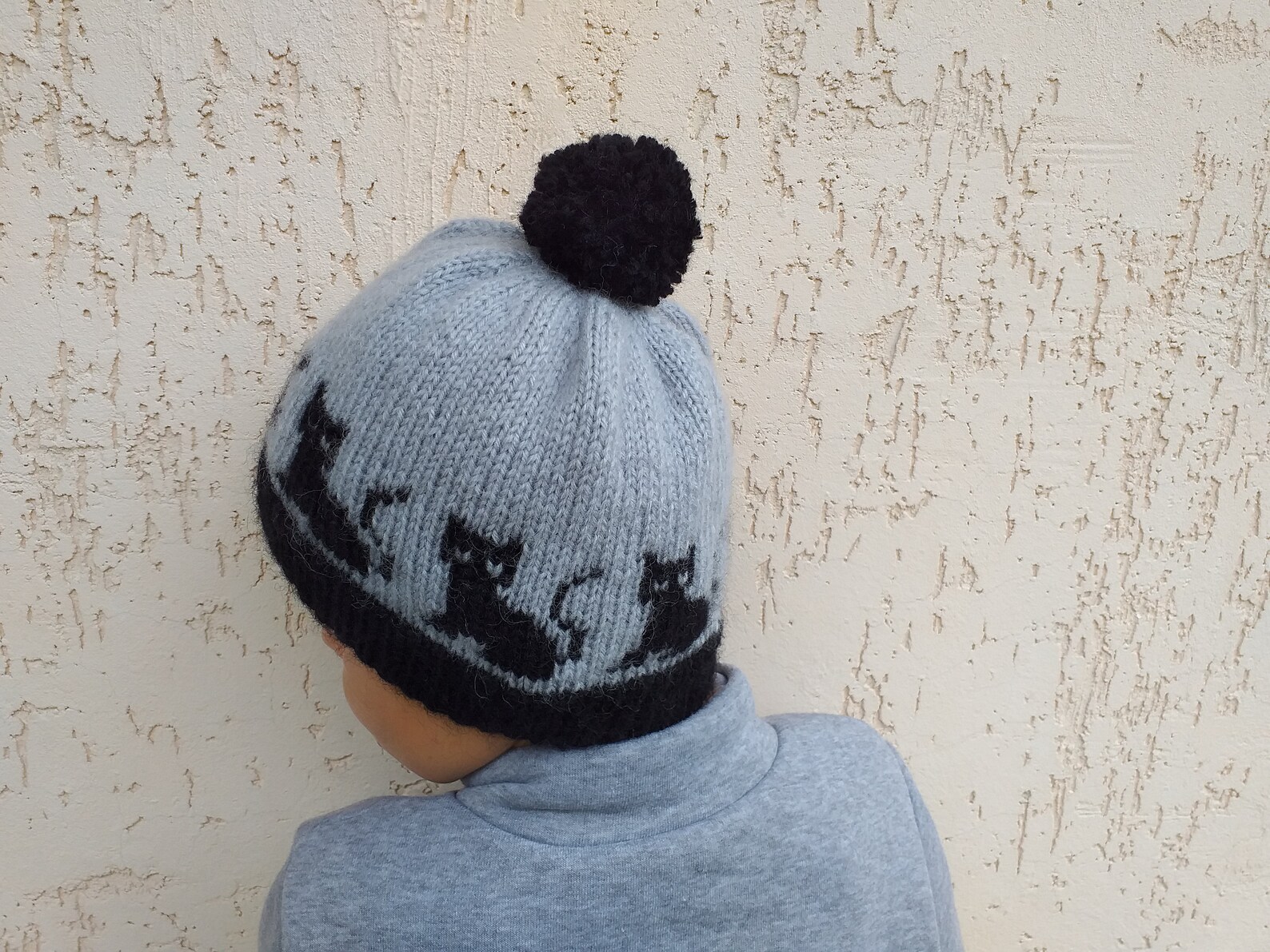 Halloween Hat With Black Cats for Women Hat With Cats for - Etsy