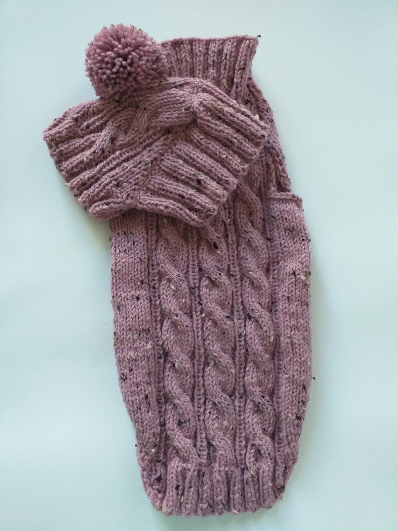 Pink Alpaca Wool Costume With Classic Arana Sweater and Hat - Etsy