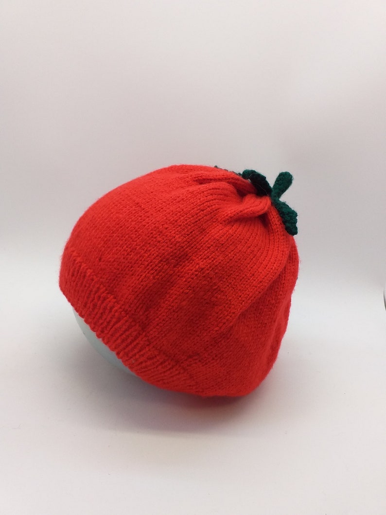 Women's Knitted Hat Tomato Knitted Hat for Teenager - Etsy